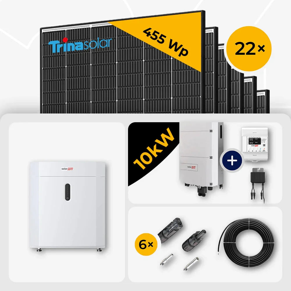 10 kWp Solaredge PV Komplettset mit Speicheroption – Solarmarkt24