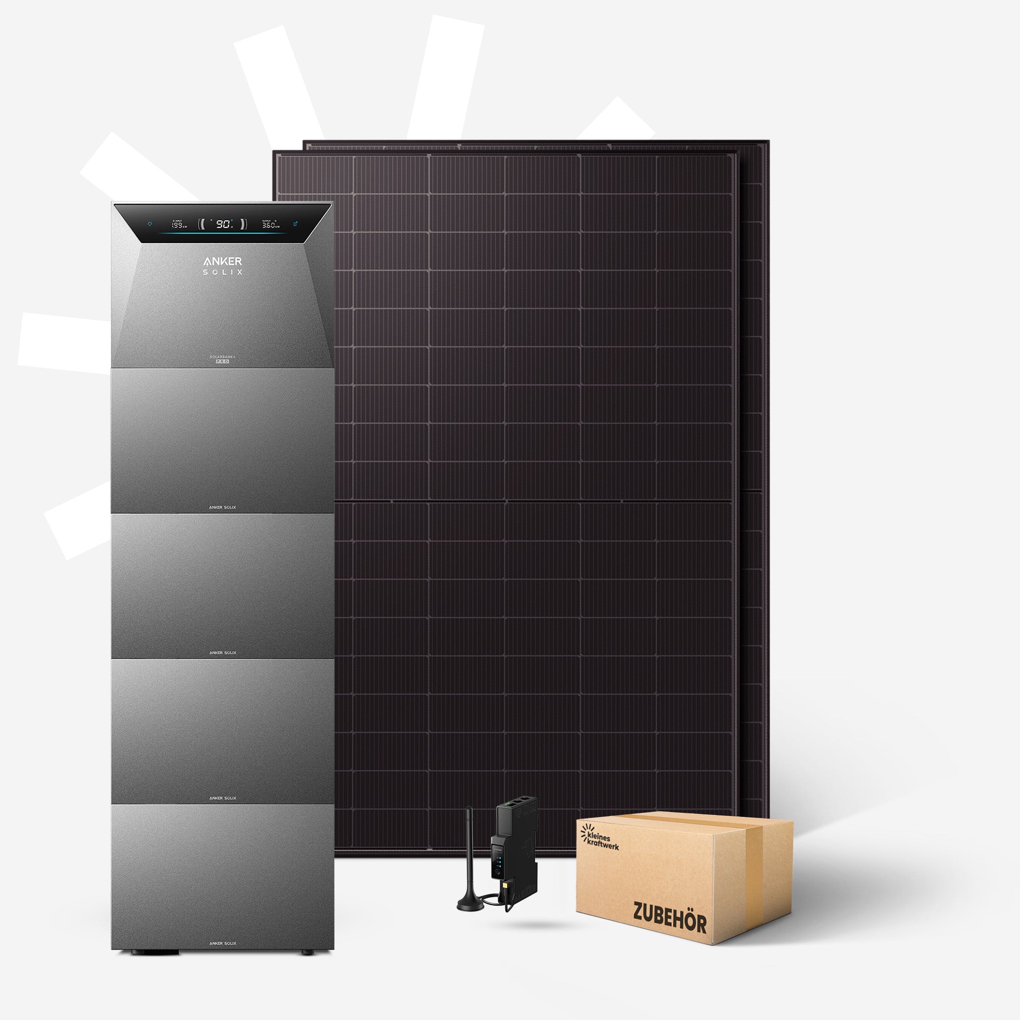 Deal: Duo XL - 1000Wp Balkonkraftwerk mit Speicher Anker SOLIX Solarba ...
